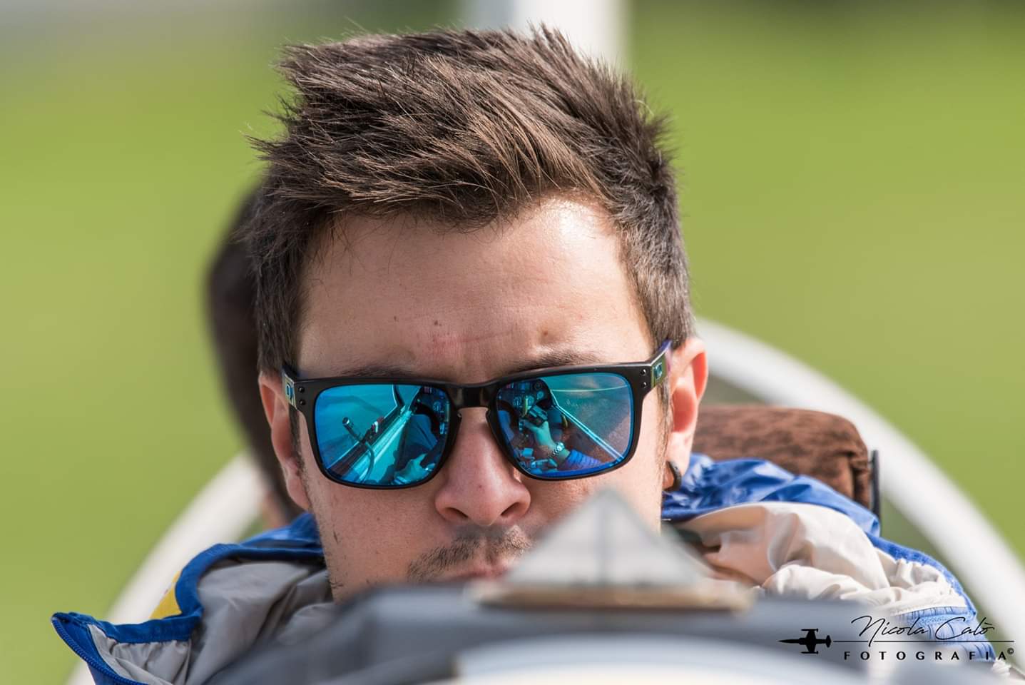 Luca Bertossio on a visit at Calcinate • ACAO - Aero Club Adele Orsi